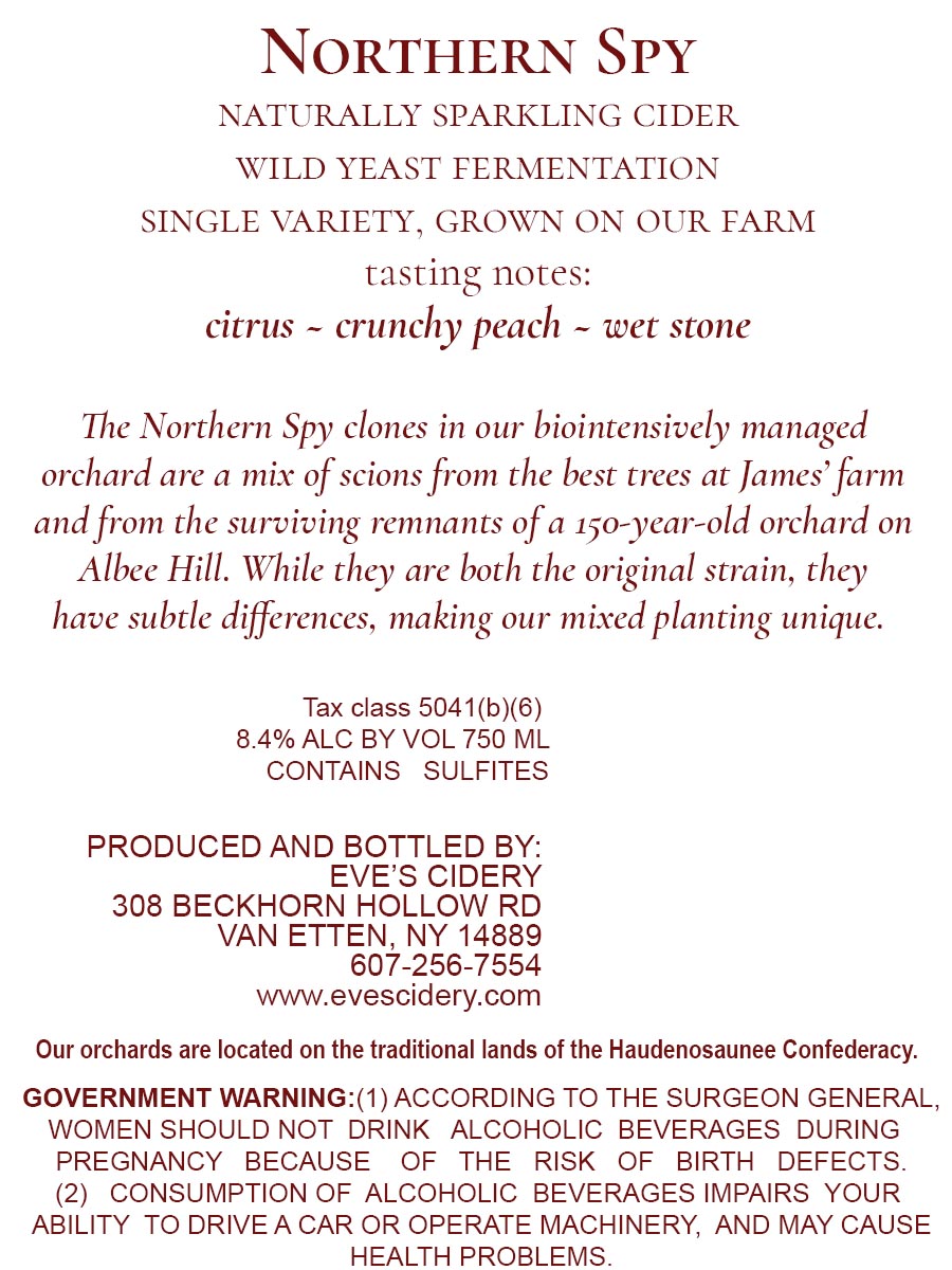 Northern Spy 2020 | Eve's Cidery